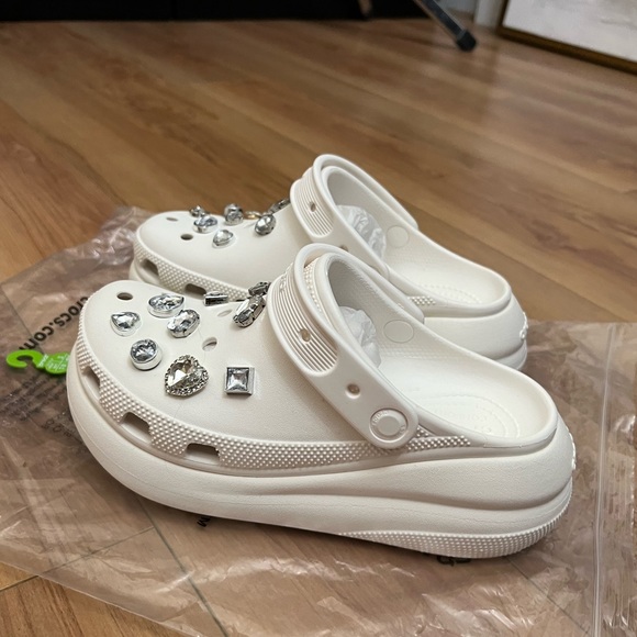 CROCS | Shoes | New Crocs Classic Crush With Charms Sz 7 | Poshmark